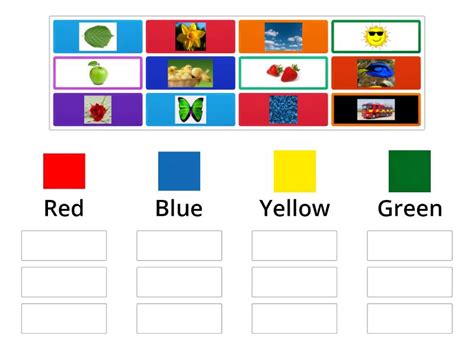 Sorting Colours Group Sort