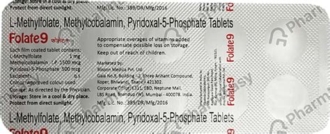 Folate 9 Strip Of 10 Tablets Uses Side Effects Price And Dosage