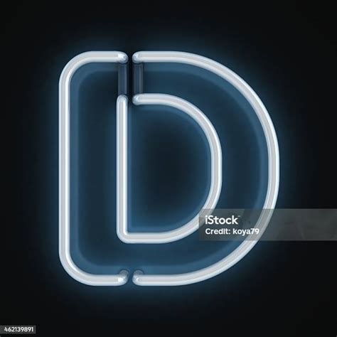 네온 3d 서체가 알파벳 D 알파벳 D에 대한 스톡 사진 및 기타 이미지 알파벳 D 형광등 0명 Istock