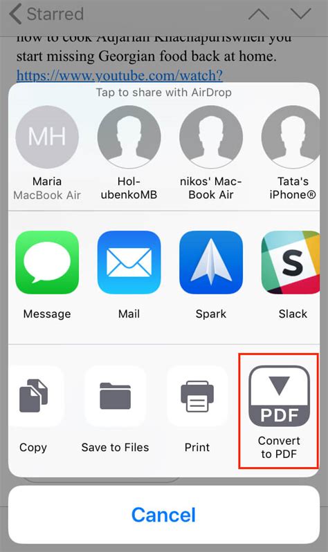 Convert An Email To PDF On IPhone Or IPad