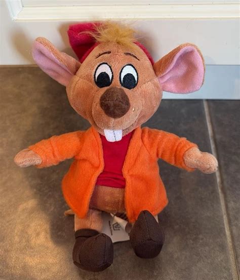 Disney Store Jaq Mouse Of Cinderella Plush 8 Authentic Stuffed Soft Doll £22 23 Picclick Uk