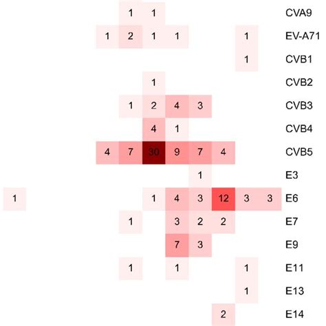 The Heatmap Showing The Temporal Distribution Of Different Ev Types Download Scientific Diagram