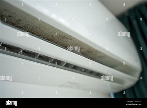 Mold In Air Conditioner Untimely Cleaning Late Maintenance In Humid