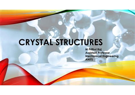 Solution Crystal Structures Studypool