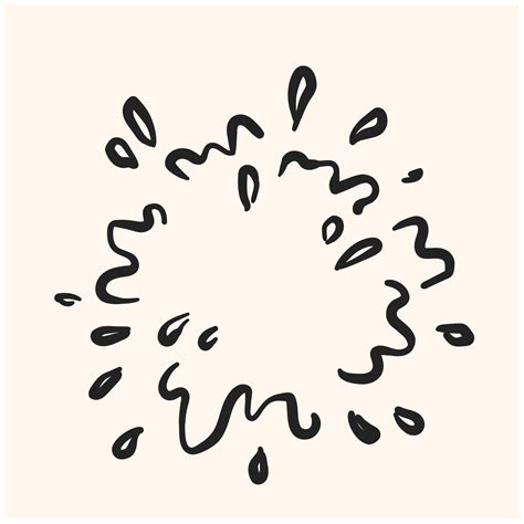 Water Explosion Or Star Exploding Doodle 29433432 Vector Art At Vecteezy