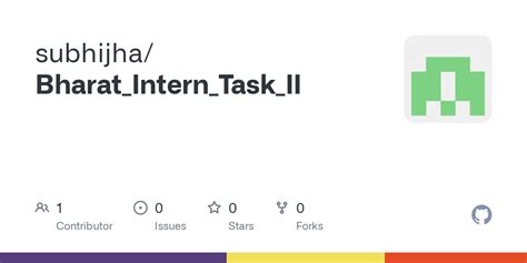 Github Subhijhabharatinterntaskii