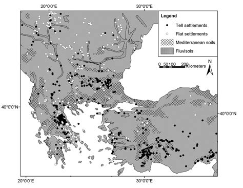 Settlements And Soil Types Tell Settlements Tend To Cluster In Areas