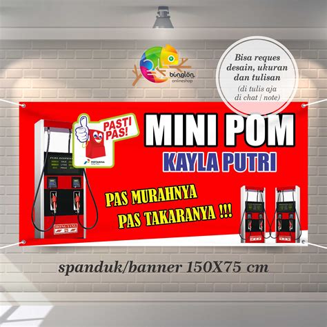 Spanduk Banner Pom Mini Murah Berkualitas Lazada Indonesia