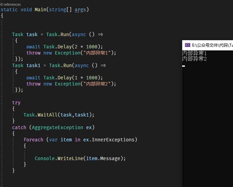 Task异常捕获的方式 宿春磊Charles 博客园