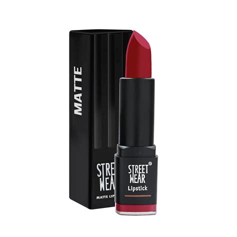 Street Wear® Matte Lipstick Pink Burst Pink 42 Gms Longwear Velvety Texture Fade