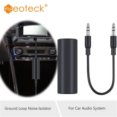 Neoteck Ground Loop Noise Isolator 3 5mm Jack Audio Cable For Car Audio System Home Stereo