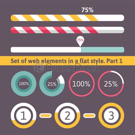Collection Of Modern Preloaders And Progress Loading Bars Stock