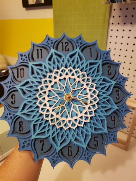 3d Paper Clock Diy Clock Wall Sunburst Wall Art 3d Paper Clock Diy Clock Wall Sunburst Wall Art
