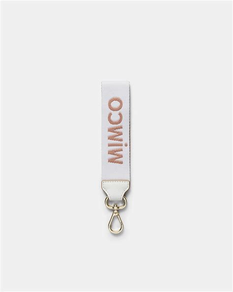 White Webbing Wrist Strap Thick Bag Straps Mimco