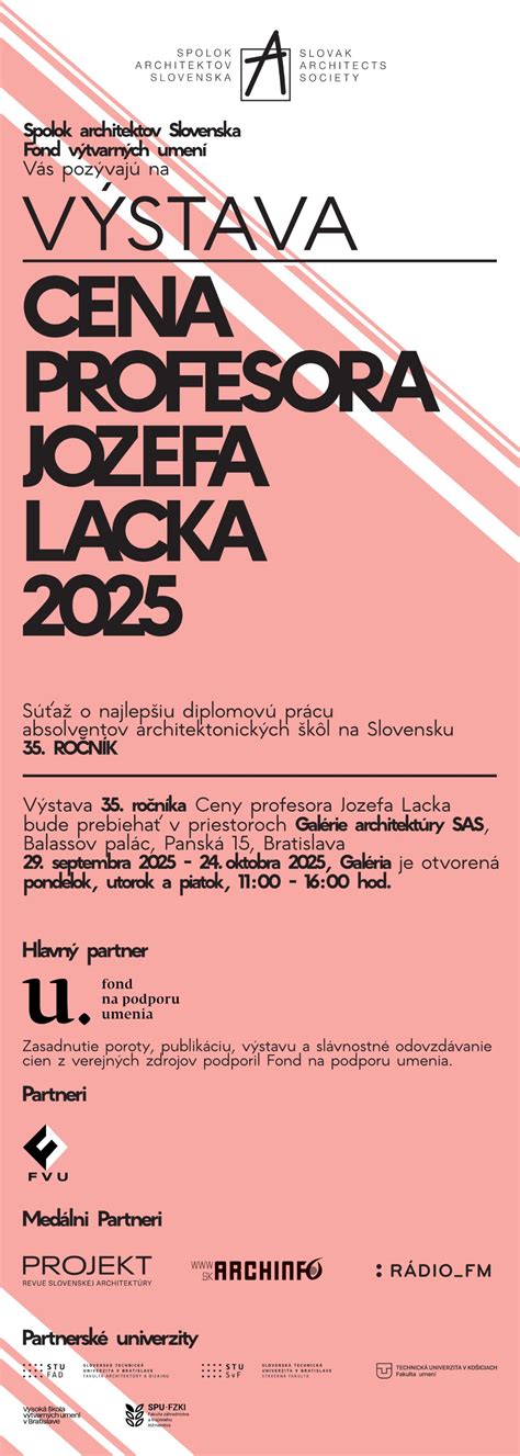 Cena Profesora Jozefa Lacka 2025 Výstava