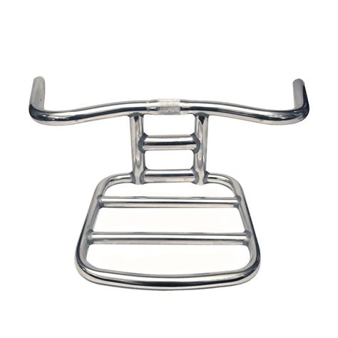 Stylish Silver Alloy Handlebar With Integrated Rack For Virtue Bicycles