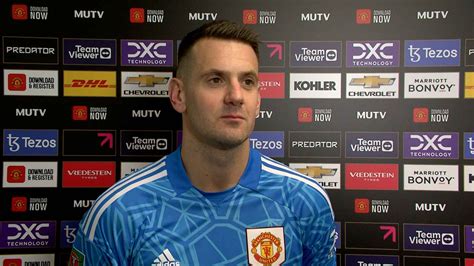 Tom Heaton Reacts After Man Utd V Nottingham Forest Carabao Cup Semi