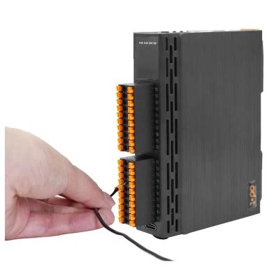 Modbus RTU Slave Io Solution For PLC 2 4 Io Modules Extendable Spring Terminals Dual Ethernet