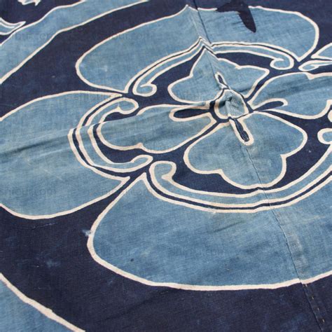 Tsutsugaki Furoshiki Japanese Indigo Shibui Japanese Antiques