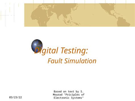 Ppt Digital Testing Fault Simulation Dokumentips