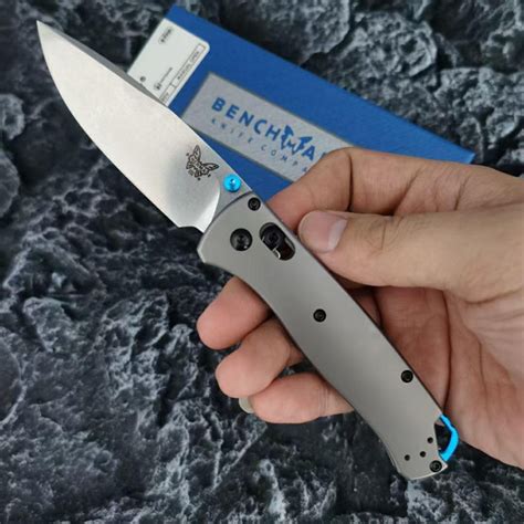 Newest Benchmade 535 Tc4 Bugout Axis Folding Knife D2 Blade Stone Wash