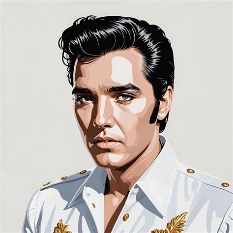 Stylized Portrait Of Elvis Presley Free Download Ai Scribbles