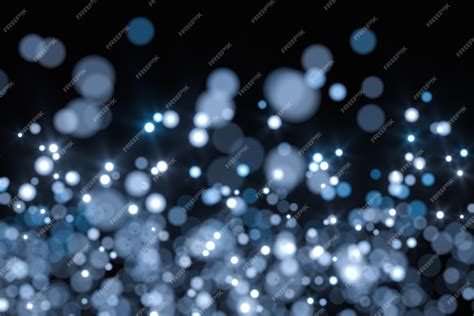Premium Photo Floating Specks Of Light On Black Background 3d Rendering