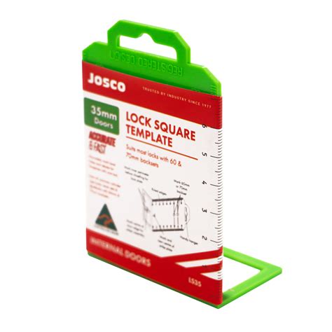 Lock Square Template 35mm Internal Doors Josco