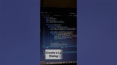 Create A Dialog Boxesjavaprogramming Javalanguage Best Coding