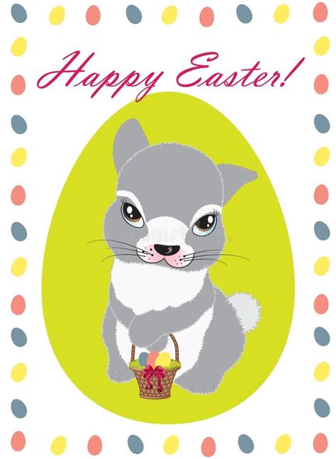 Cute Easter Bunny Stock Illustration Illustration Of T 90183941