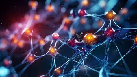 Colorful Realistic Model Of Molecule Scientific Image Of Cell Structure Detailed View Of