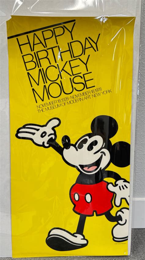 Happy Birthday Mickey Mouse Poster Lot