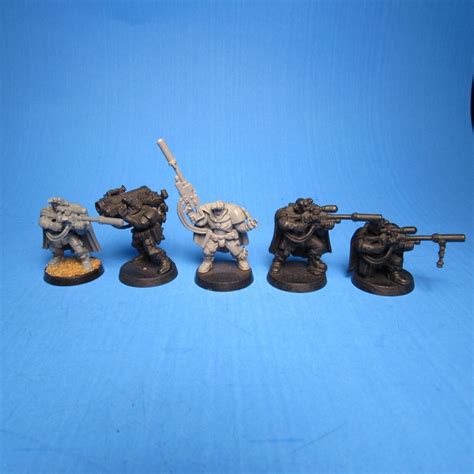 Gw Warhammer 40k Space Marine Sniper Scouts X5 Assembled I10b 4753288620