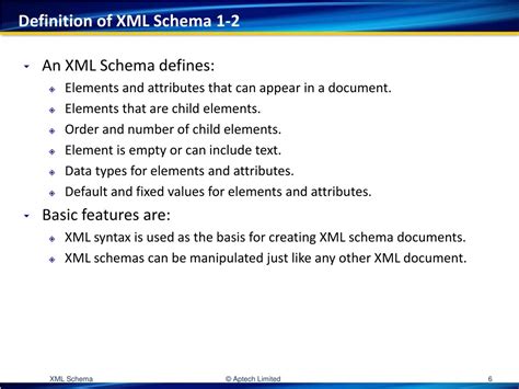 Ppt Xml Schema Definition Features And Usage Powerpoint