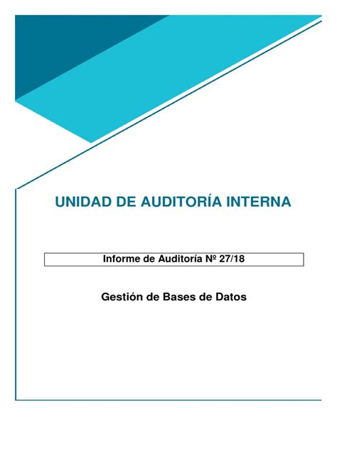 Ia 27 18 Gestion De Base De Datos Final Descargar Gratis Pdf La