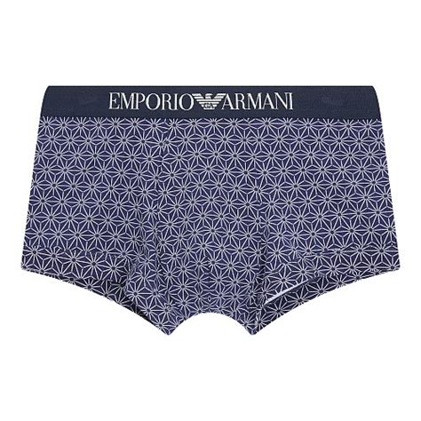 Emporio Armani Underwear엠포리오 아르마니 언더웨어 남성 로고 밴딩 패턴드 드로즈 Sivillage