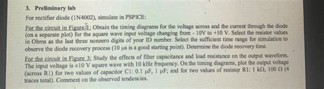 3 Preliminary Lab For Rectifier Diode 1n4002