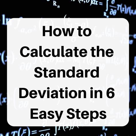 Computing Standard Deviation
