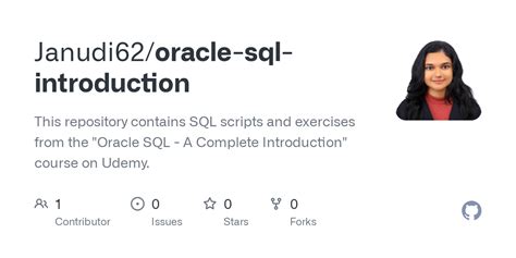 Github Janudi62oracle Sql Introduction This Repository Contains Sql