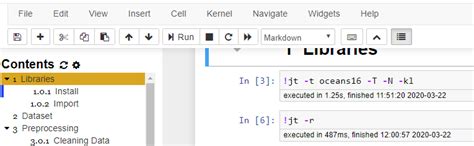 Fix Jupyter Notebook Toolbar With Jupyterthemes And Table Of Contents