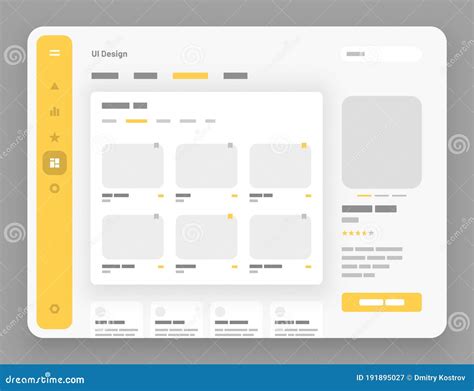 Wireframes Screens Dashboard UI And UX Kit Design Vector Illustration CartoonDealer
