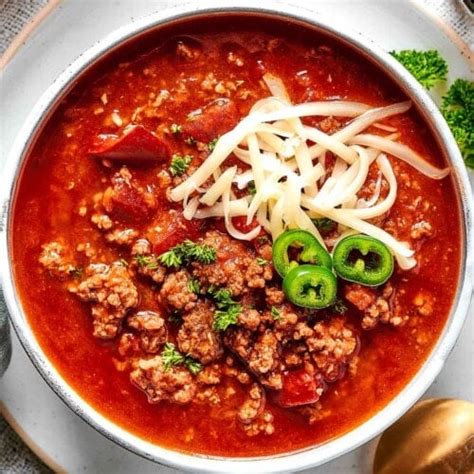 No Bean Chili Under 30 Minutes The Big Mans World