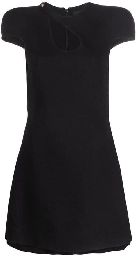 Versace Cut Out Detail Mini Dress Shopstyle