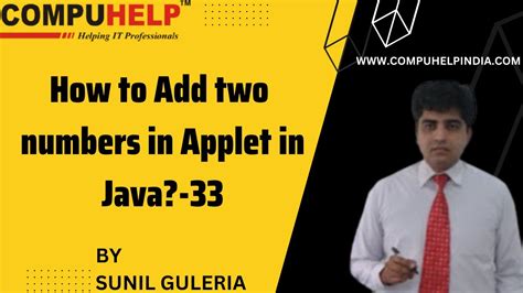 How To Add Two Numbers In Applet In Java Core Java Tutorial Youtube