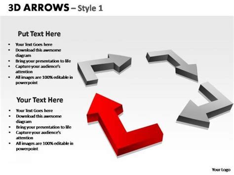 PowerPoint Layouts Growth Arrows Ppt Template