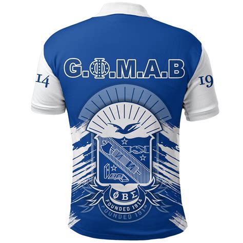 Fraternity Polo Phi Beta Sigma Polo Shirt Blue Gomab Vergors Store