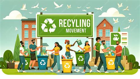 Premium Photo Community Recycling Drive Sorting Recyclables Together