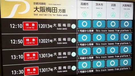 阪急電車 プライベース空席状況案内表示機 Youtube