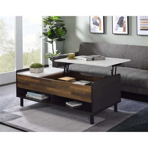 Ebern Designs Table basse à 4 pieds avec rangement Battifora Wayfair