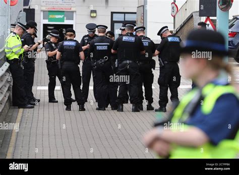 Police At The Royal Sussex County Hospital In Brighton A Man Has Been